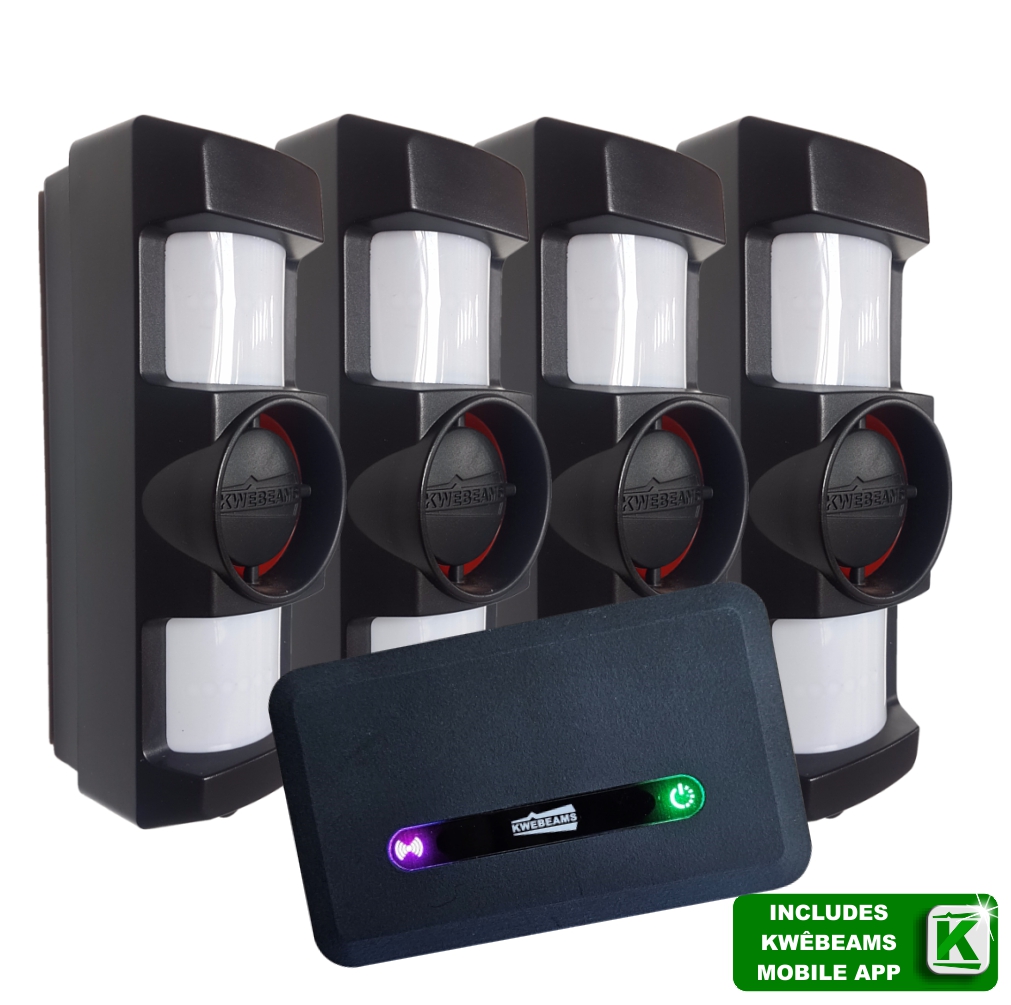 KweBeams 4 x Standard Beam Kit (WIFI/4G/LTE) – JJ`s Security